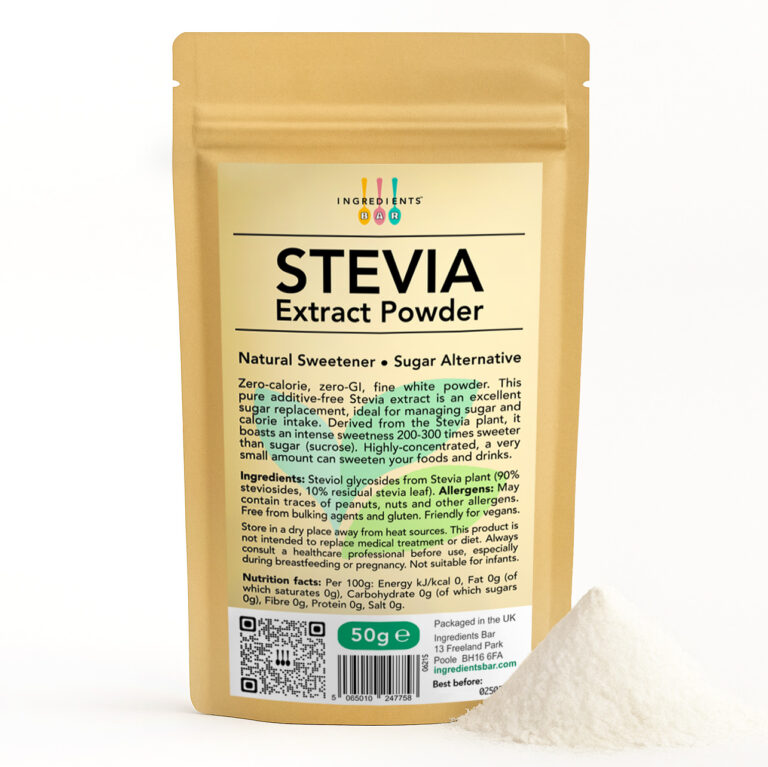 Stevia Extract Powder 50g | 100% Pure & Natural | ingredientsbar.com